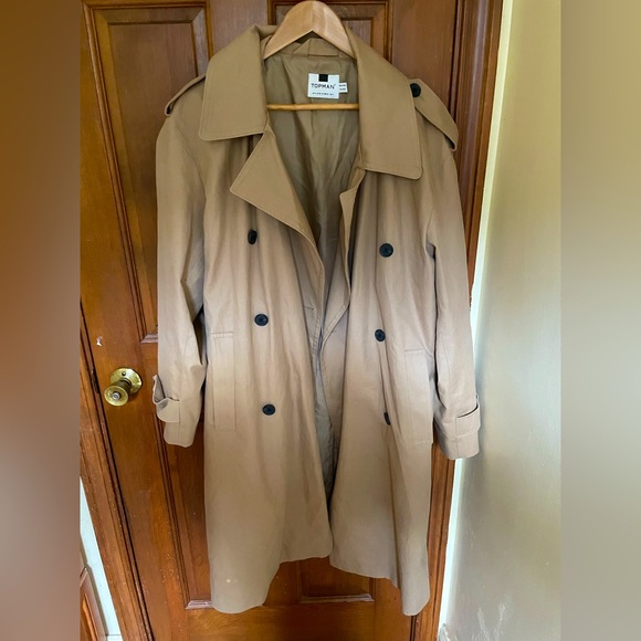 Topman | Jackets & Coats | Topman Double Breasted Trench Coat S | Poshmark